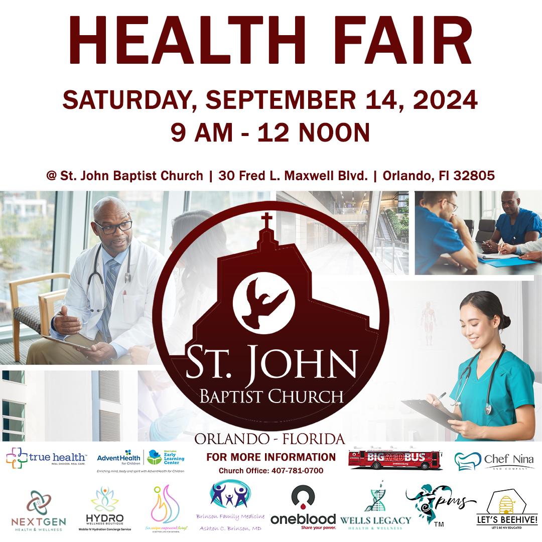 Events & Announcements – St. John Baptist Church – Orlando, FL